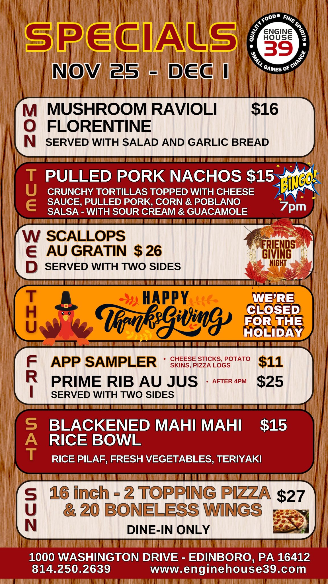 events – Engine House 39